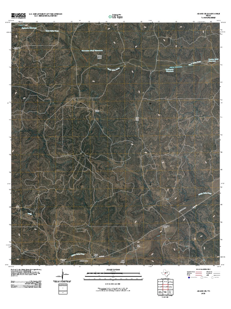Topographic Map of Adams SE | PDF | United States Geological Survey ...
