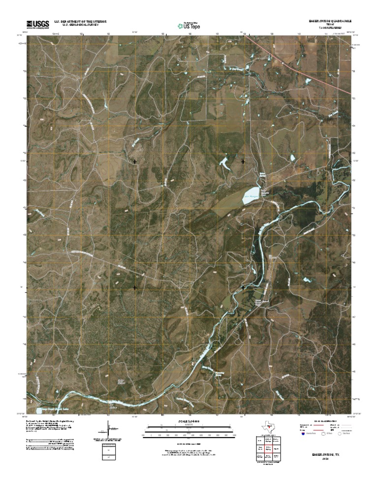 Topographic Map of Baker Spring | PDF
