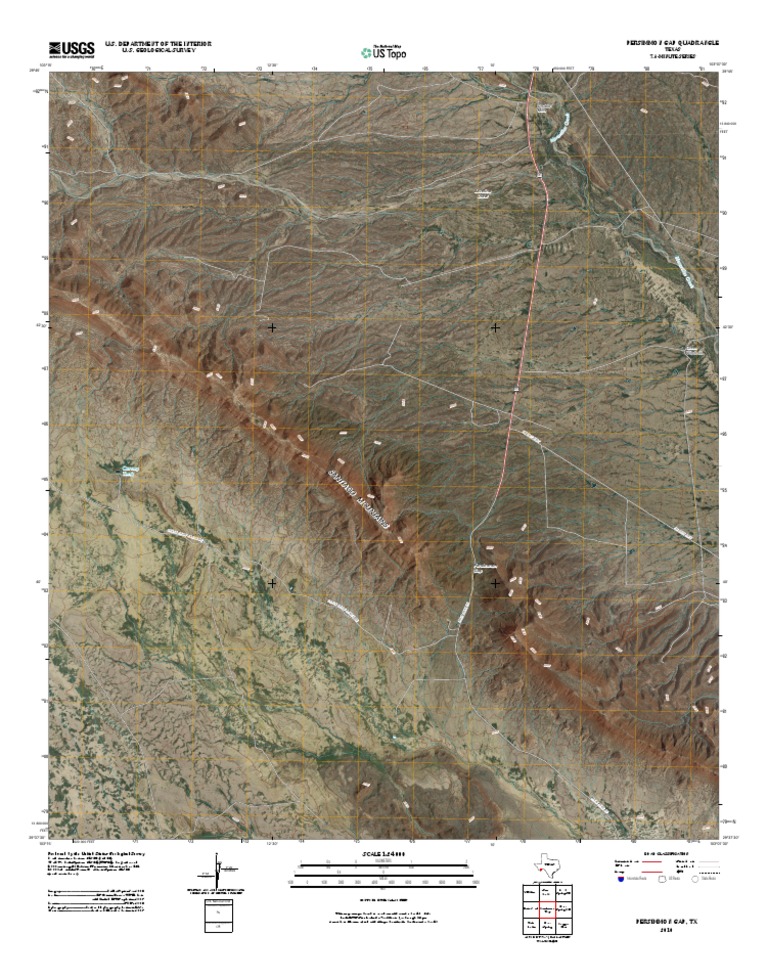 Topographic Map of Persimmon Gap | PDF | United States Geological ...
