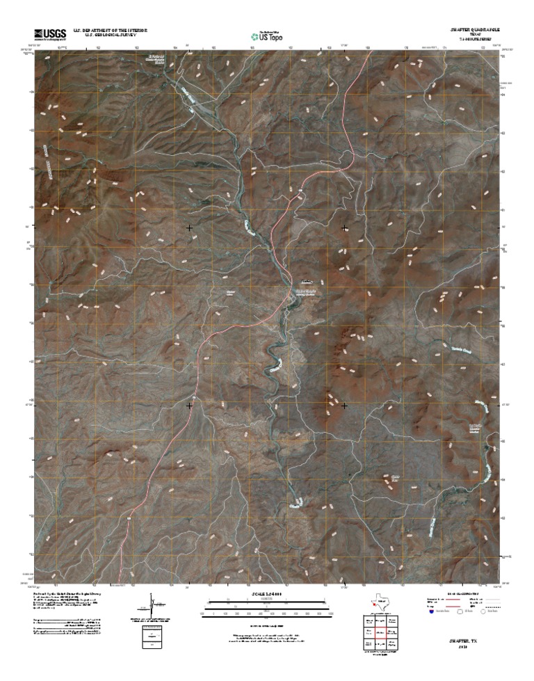 Topographic Map of Shafter | PDF