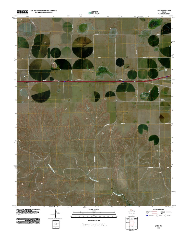 Topographic Map of Lark | PDF | Geomatics | United States Geological Survey
