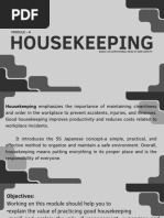 5S Good Housekeeping Practices Guide | PDF | Housekeeping