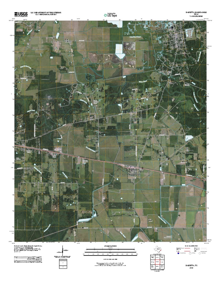 Topographic Map of Daisetta | PDF | United States Geological Survey ...