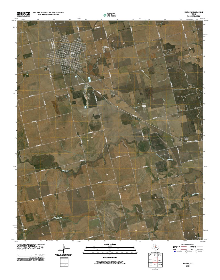 Topographic Map of Rotan | PDF | United States Geological Survey ...