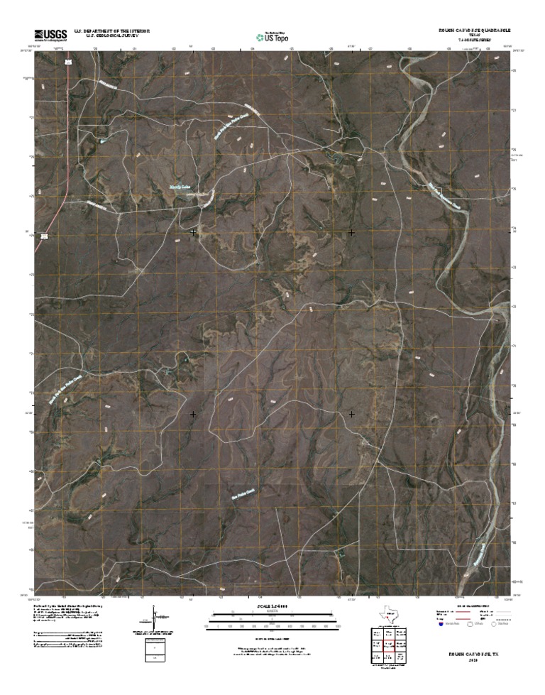 Topographic Map of Rough Canyon SE | PDF | Geomatics | United States ...