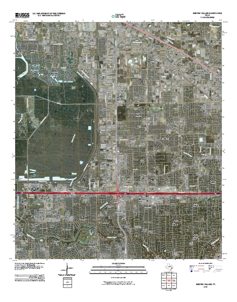 Houston Area Topographic Map 2010 | PDF | United States Geological ...