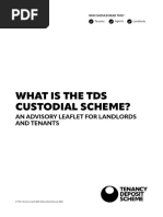 Tenancy Deposit Scheme Leaflet | PDF | Landlord | Leasehold Estate