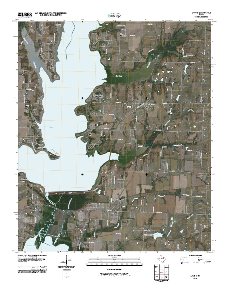 Topographic Map of Lavon | PDF | United States Geological Survey | Land Use