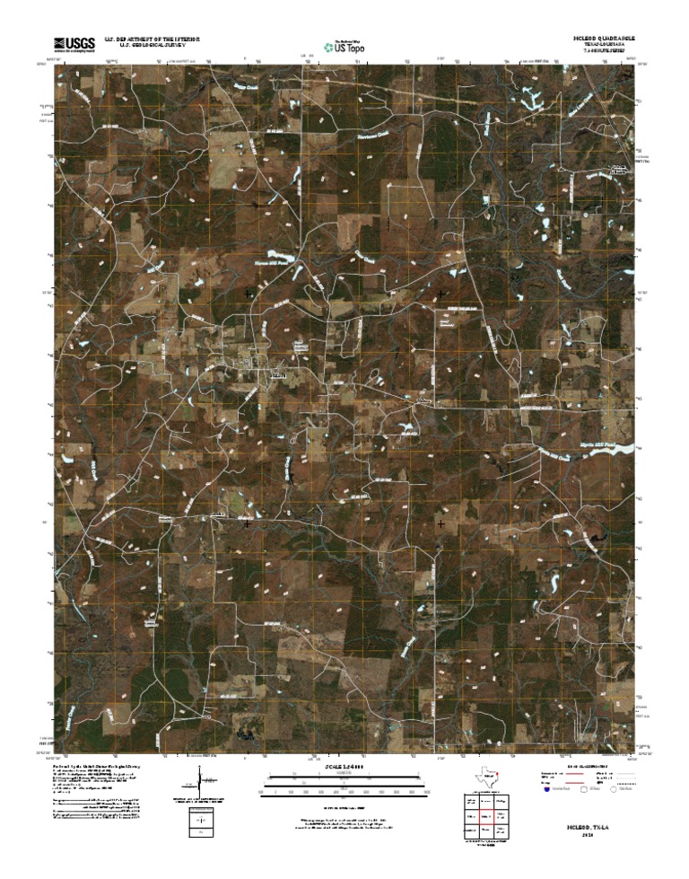 Topographic Map of McLeod | PDF | Sports & Recreation | Science ...
