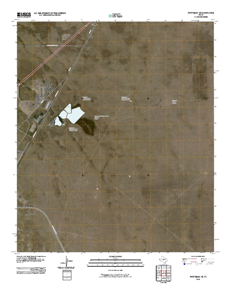 Topographic Map of Fort Bliss NE | PDF