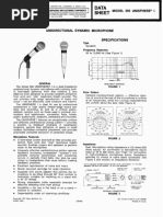 Shure P300 Specifications and Data Sheet | PDF | Decibel | Audio ...