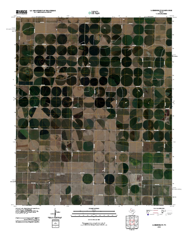 Topographic Map of Lazbuddie SW | PDF