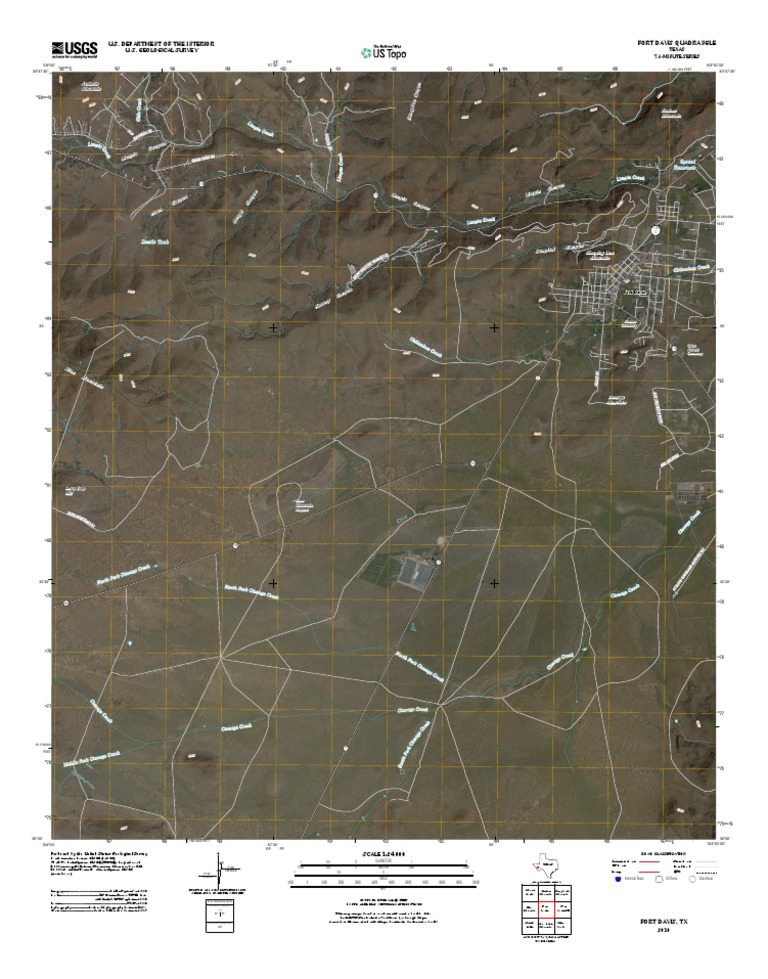 Topographic Map of Fort Davis | PDF | Infographics | Physical Geography