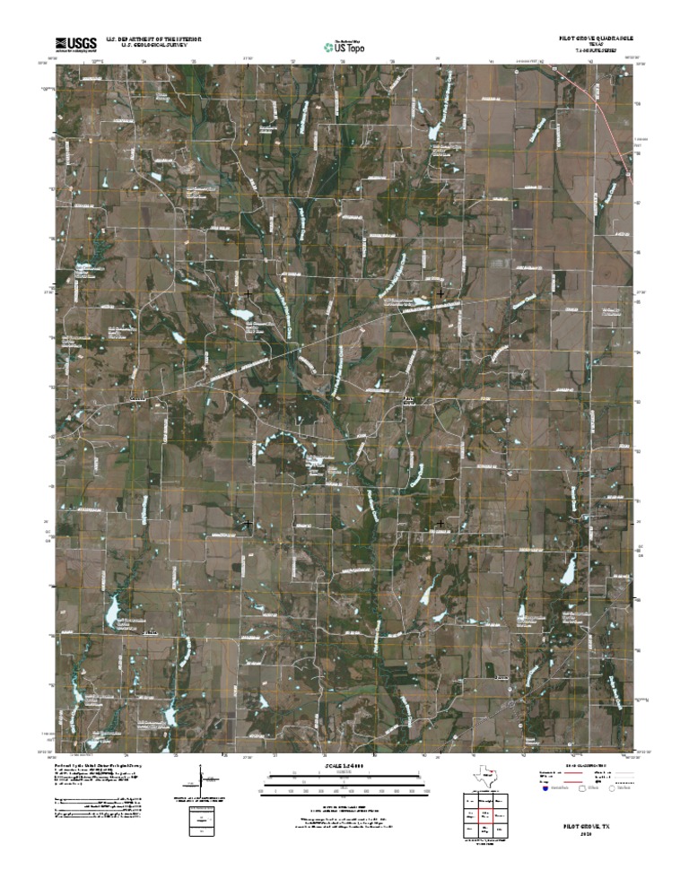 Pilot Grove, TX 7.5-Minute Map | PDF | United States Geological Survey ...