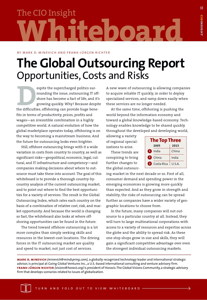 04 Global Outsourcing Report Cio Insight | PDF | Offshoring | Outsourcing