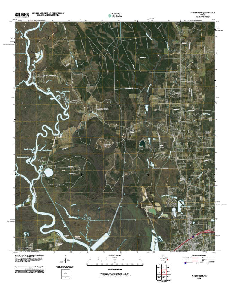 Topographic Map of Pine Forest | PDF