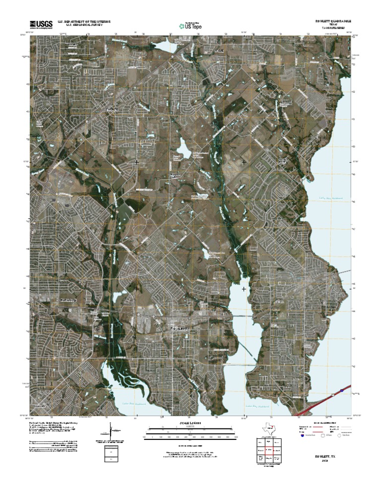 Topographic Map of Rowlett | PDF | United States Geological Survey ...