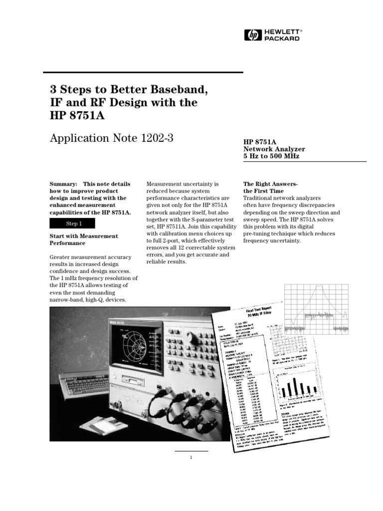 HP-AN1202!3!3 Steps To Better Baseband, If, and RF Design With The HP ...