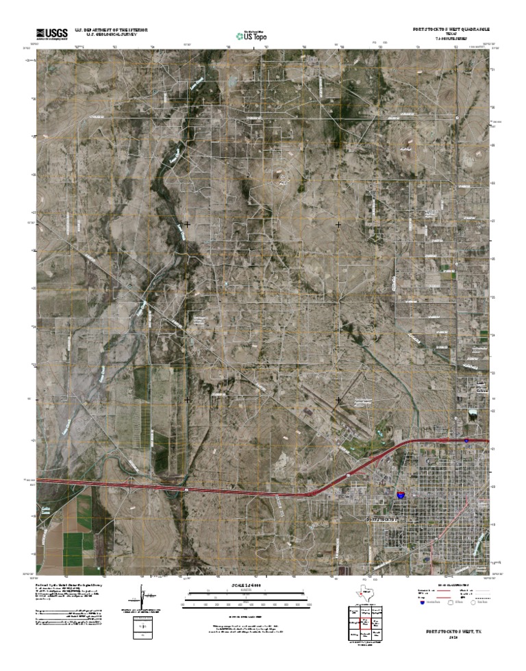 Topographic Map of Fort Stockton West | PDF