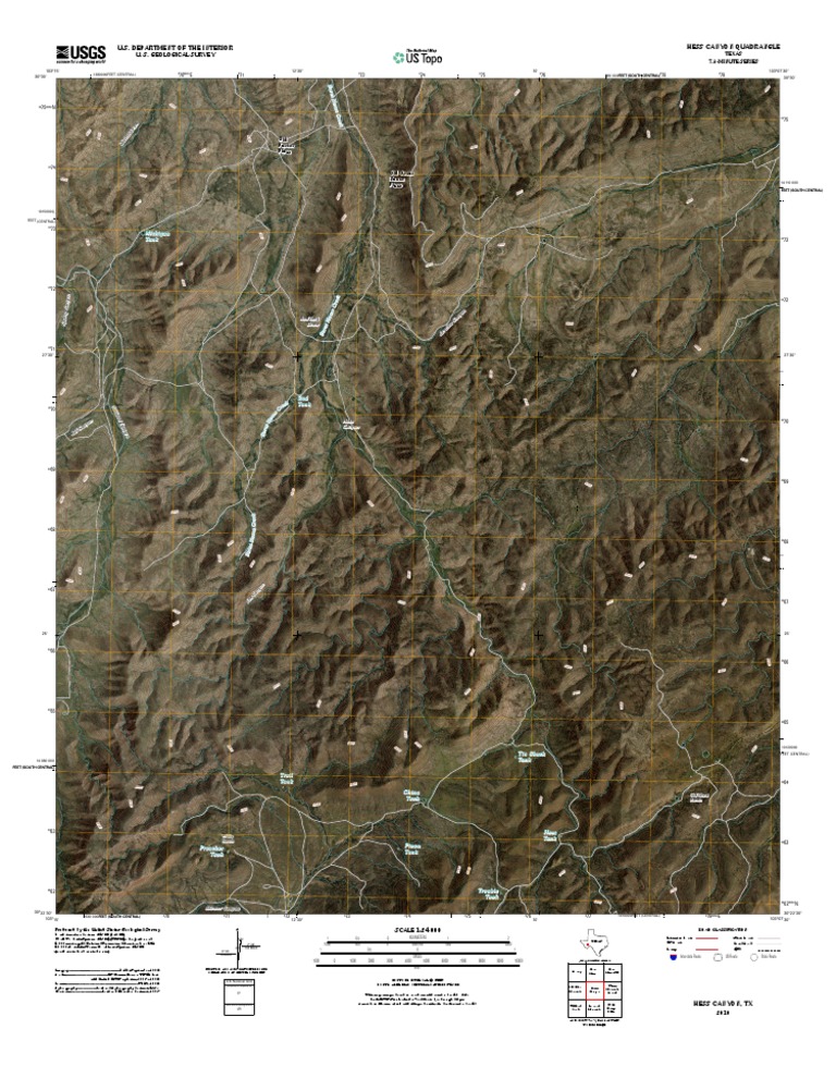 Topographic Map of Hess Canyon | PDF