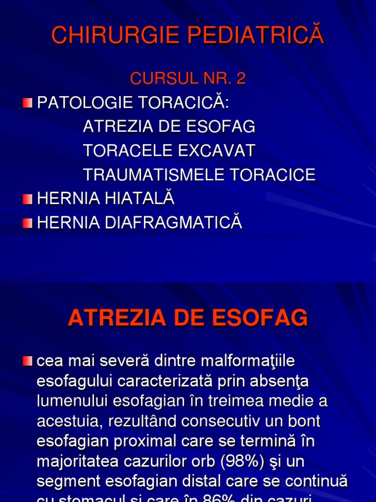 Atrezia de Esofag PP | PDF