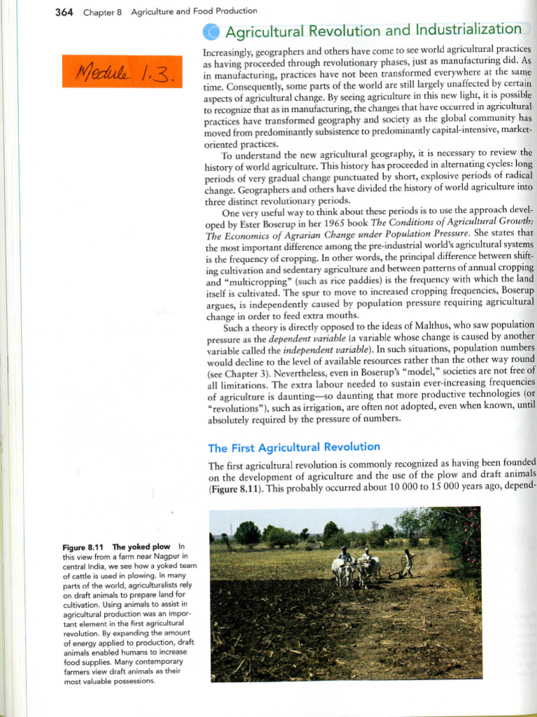 Reading 1.2 Agricultural Revolution | PDF