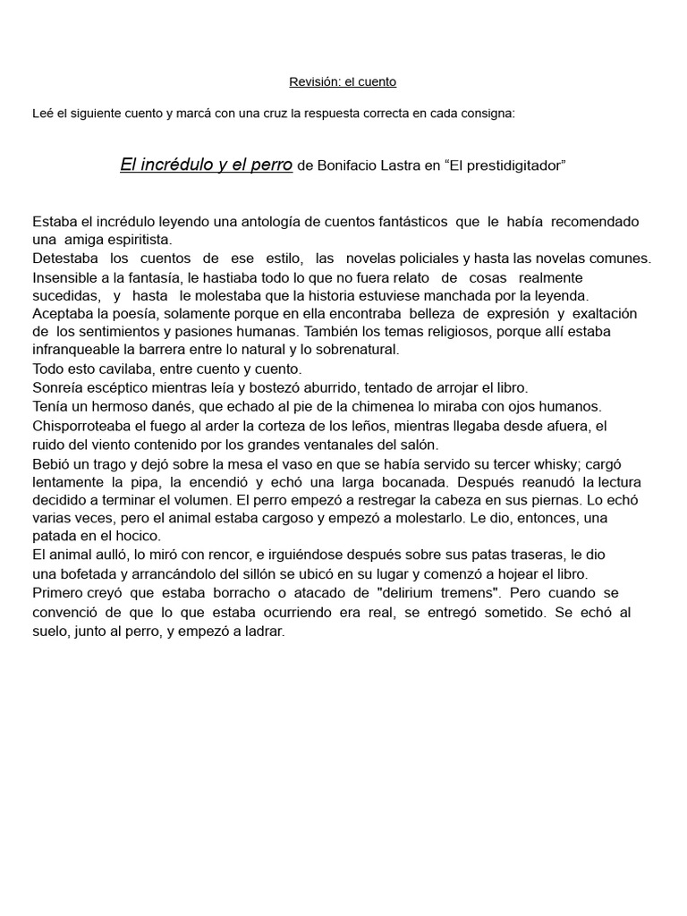 El Incr-Dulo y El Perro | PDF