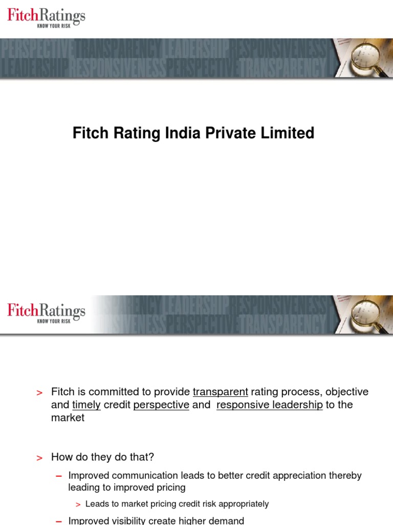 Fitch Ratings - Brief Profile | PDF | Bond Credit Rating | Bonds (Finance)