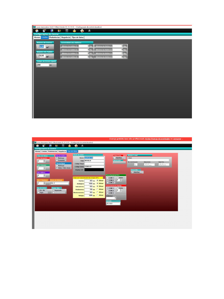 Configuracoes SUPERCON | PDF