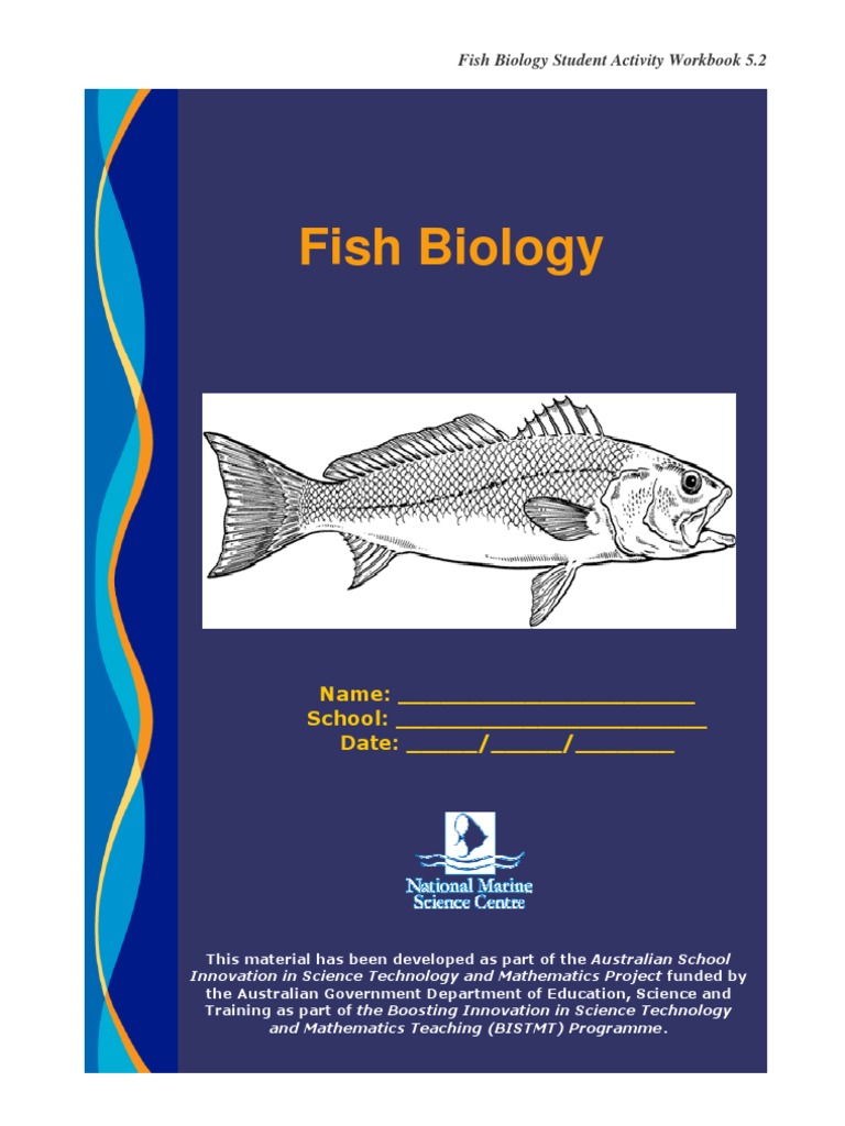 Fish Biology Student Activity Workbook | PDF | Organ (Anatomy) | Fish