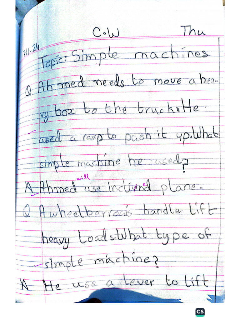 Grade 4 Unit 4 Simple Machines | PDF