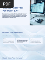 Change Fixed Assets Fiscal Year in SAP | PDF
