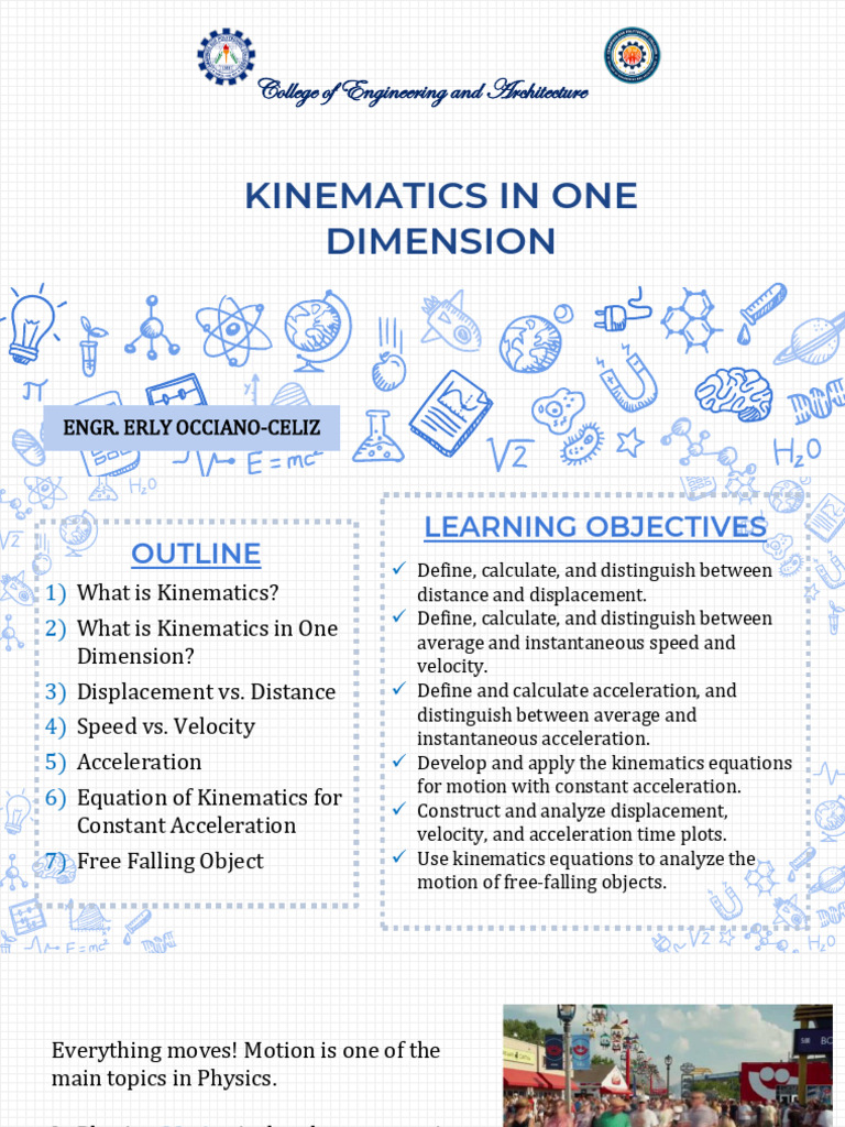 2.1. Kinematics in One Dimension | PDF | Kinematics | Acceleration