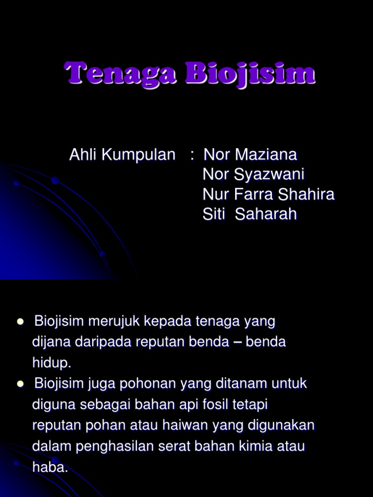 Tenaga Biojisim