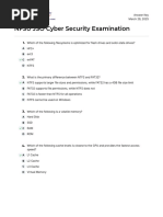 Cyber Security Quiz: Module 17 Insights | PDF