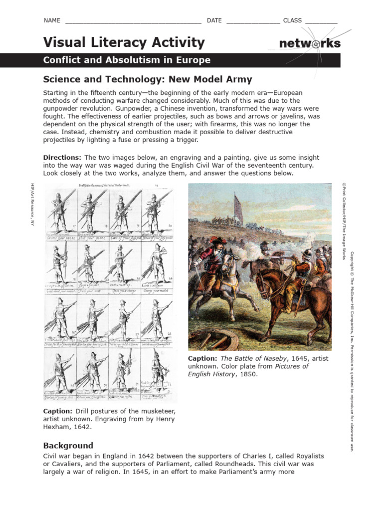 New Model Army Worksheet | PDF | Infantry | Cavalry