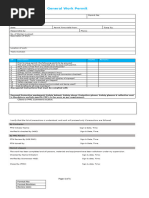 General Work Permit Form Template | PDF