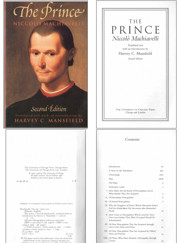 Machiavelli Niccolo The Prince 1985 | PDF | The Prince | Niccolò ...