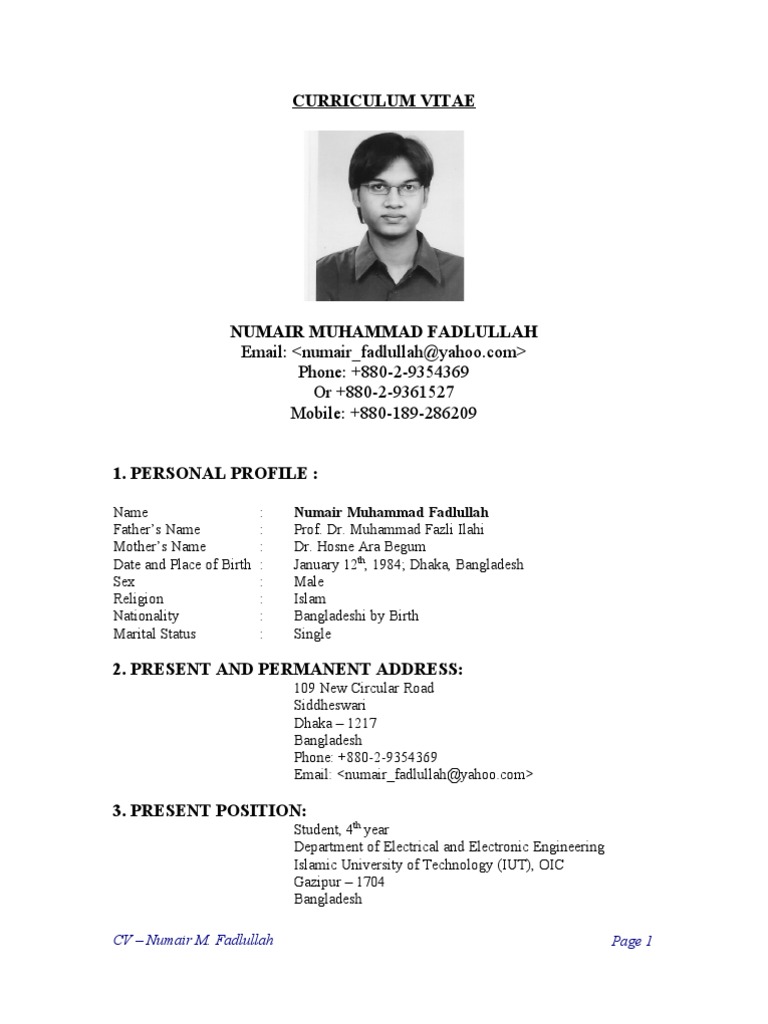 Numair Final Cv2 | PDF | Software | Digital Technology