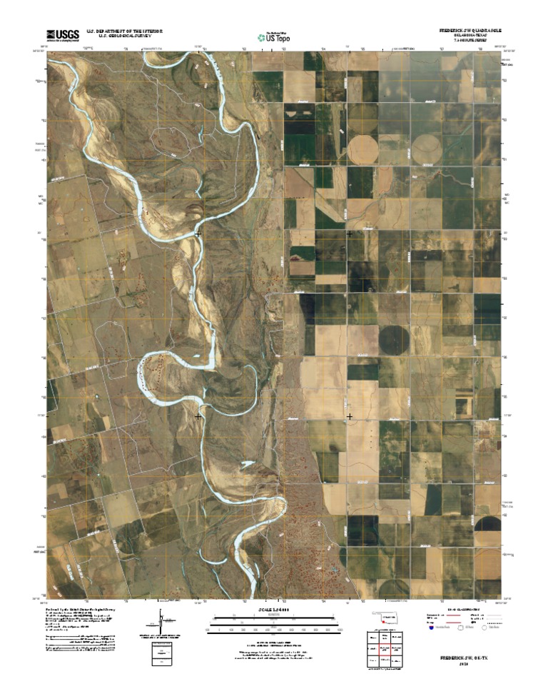 Topographic Map of Frederick SW | PDF | Geomatics | Cartography