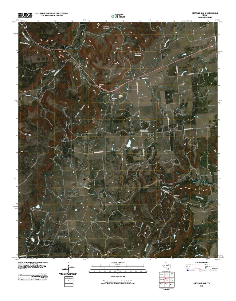 Topographic Map of Metcalf Gap | PDF | Geomatics | Cartography