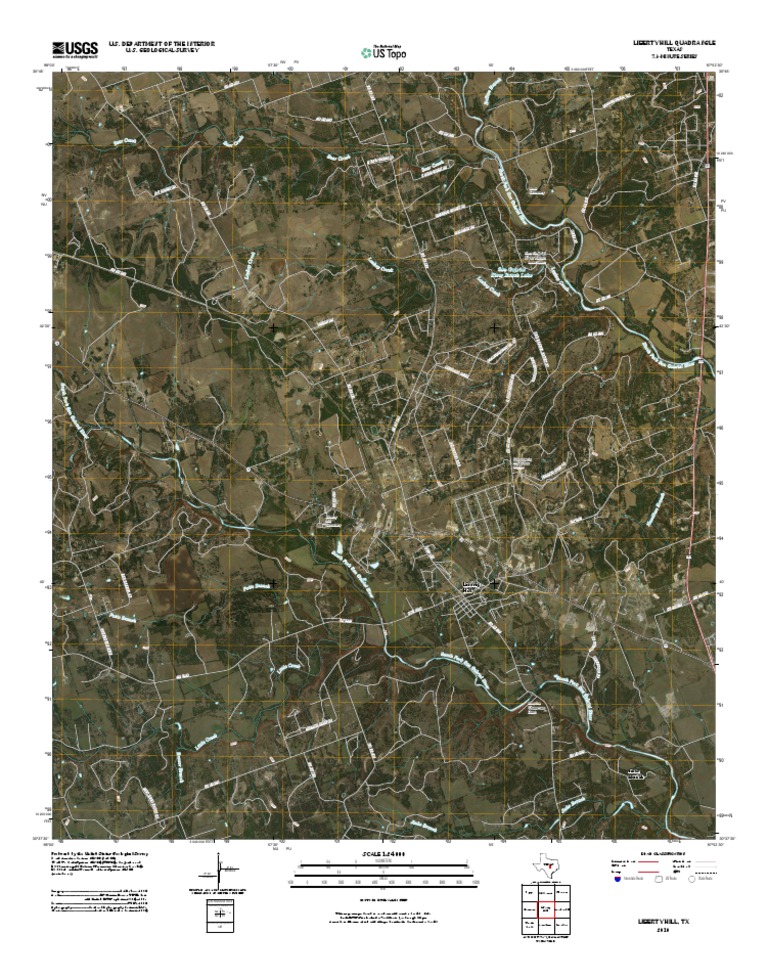 Topographic Map of Liberty Hill | PDF | United States Geological Survey ...