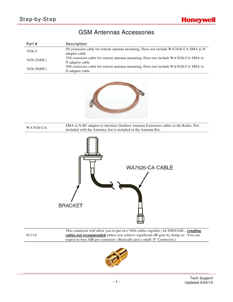 Honeywell Alarmnet GSM Antennas Guide | PDF | Security Alarm ...