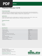 Titanium Dioxide Rutile Grades TDS | PDF | Titanium Dioxide | Paint