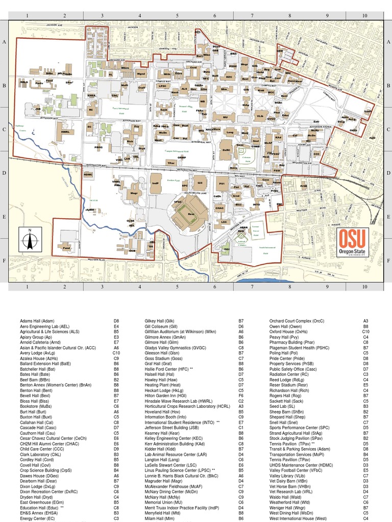 OSU Campus Map Overview | PDF | Game Theory | Chess Openings
