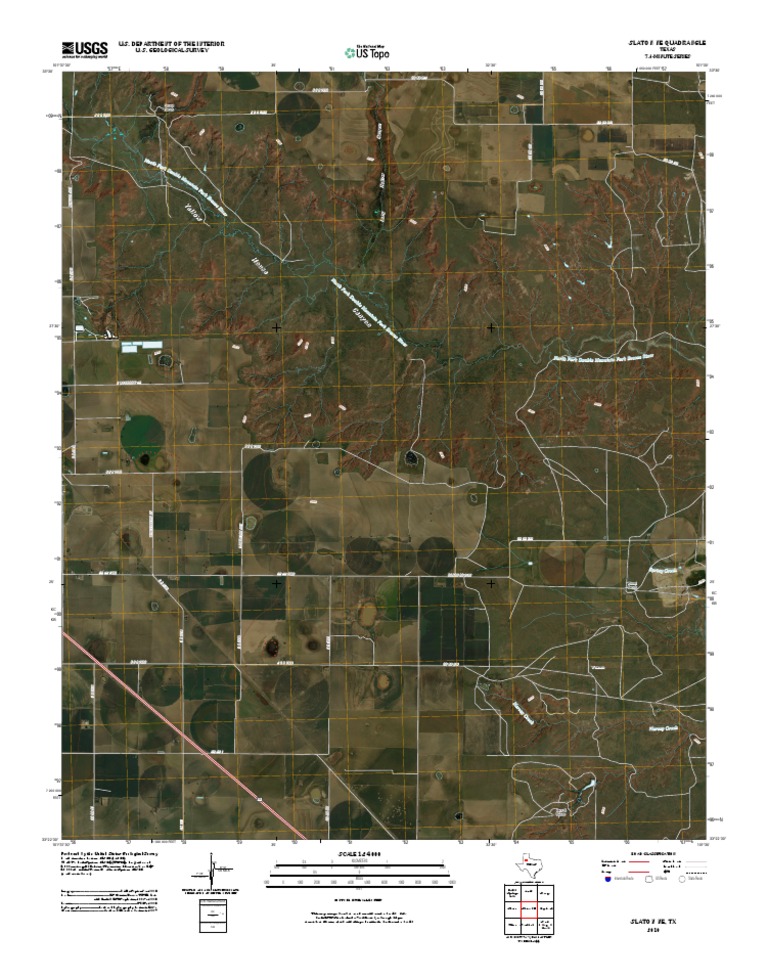 Topographic Map of Slaton NE | PDF | Science & Mathematics