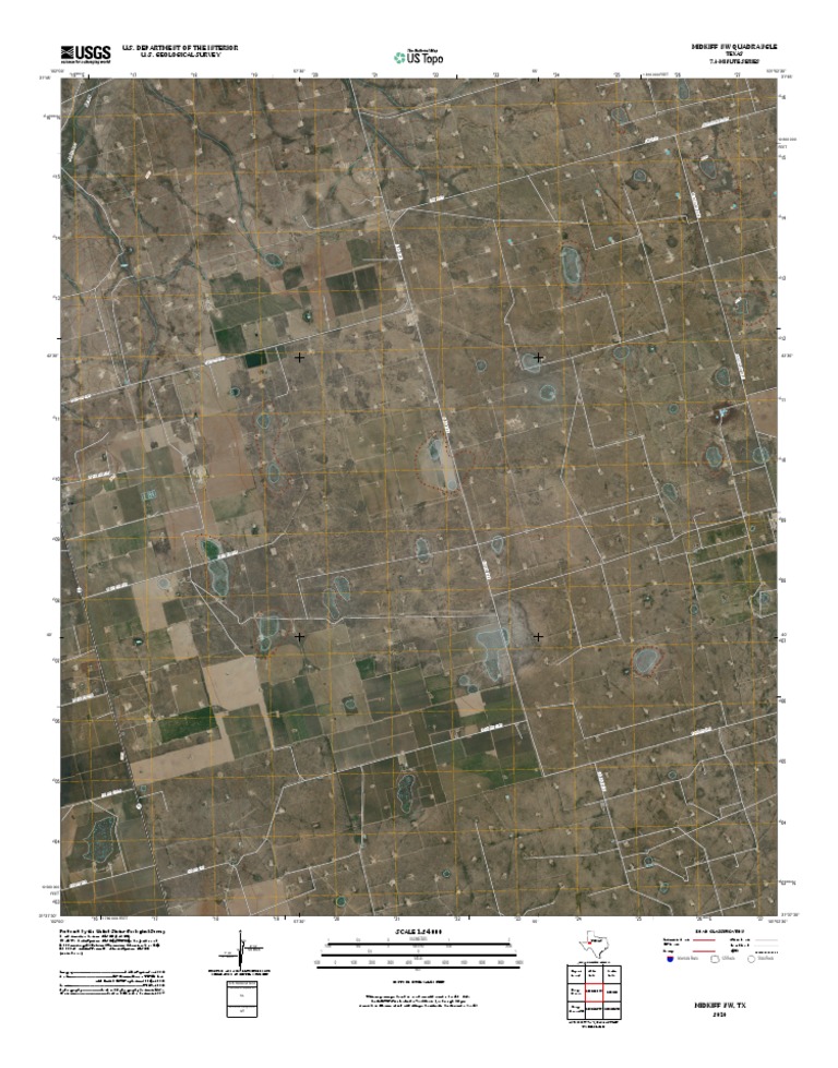 Topographic Map of Midkiff NW | PDF | Geomatics | Cartography