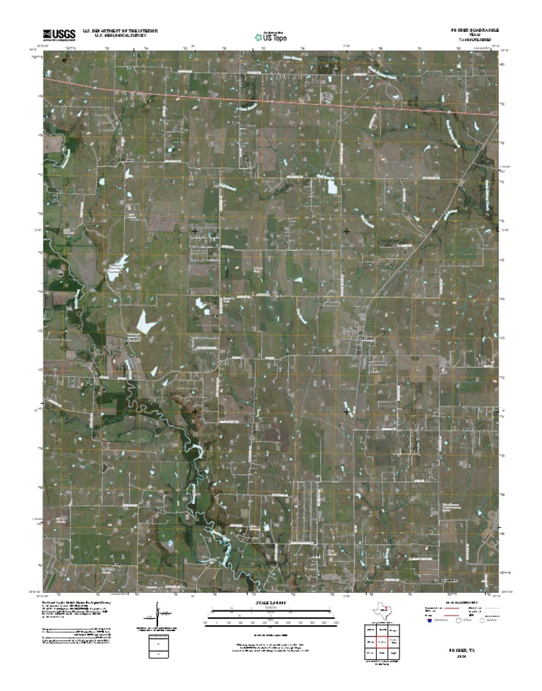 Topographic Map of Ponder | PDF
