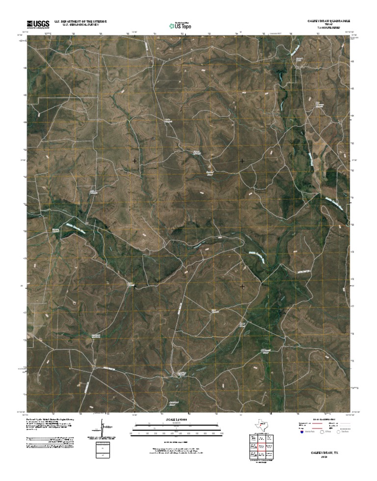 Causey Draw Quadrangle Map, Texas | PDF | United States Geological ...