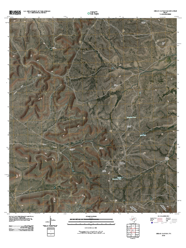 Topographic Map of Cedar Canyon | PDF | United States Geological Survey ...